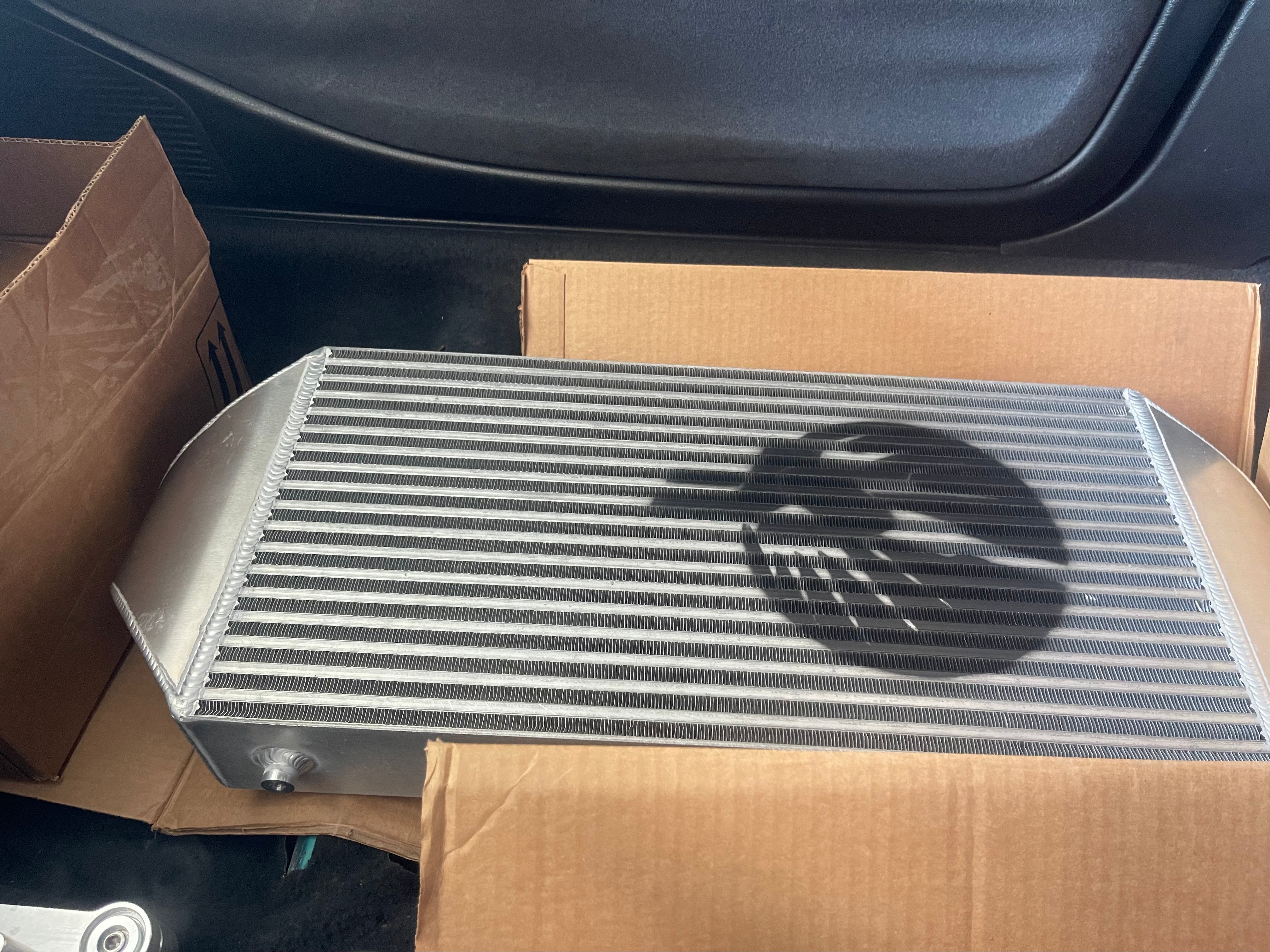 SpeedFactory Racing HP Dual Backdoor Front Mount Intercooler - 3" inle ...